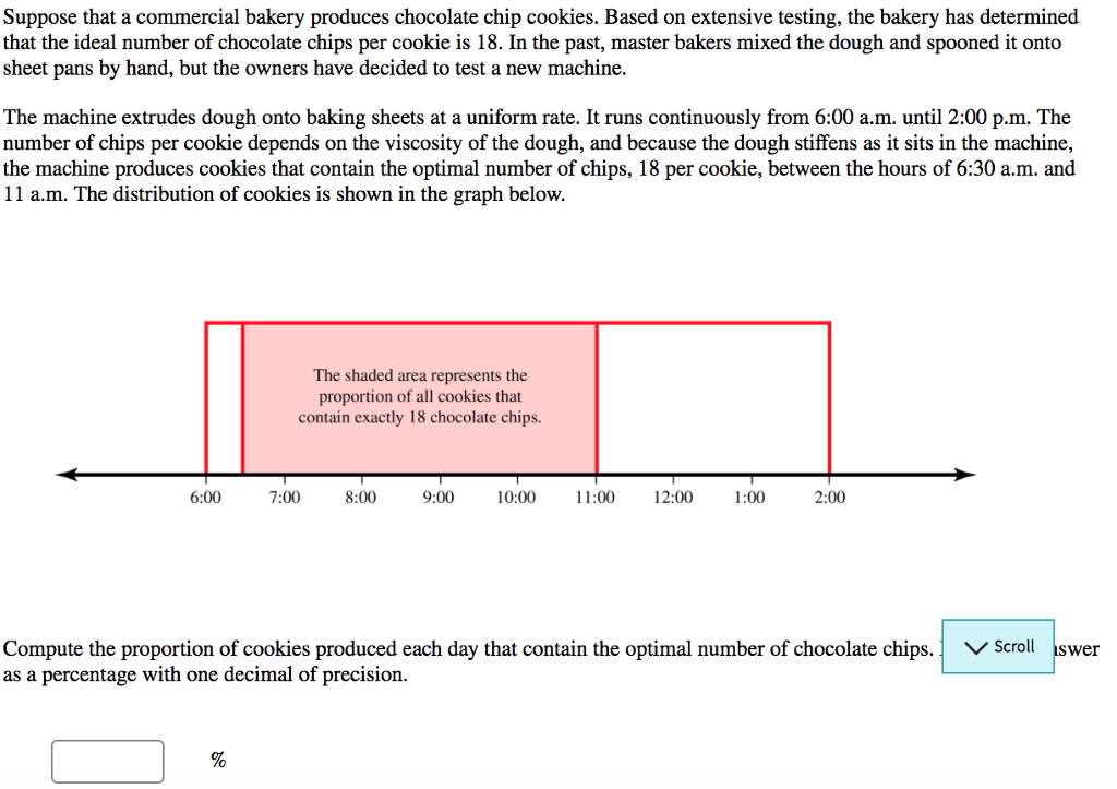 Solved Suppose that a commercial bakery produces chocolate | Chegg.com