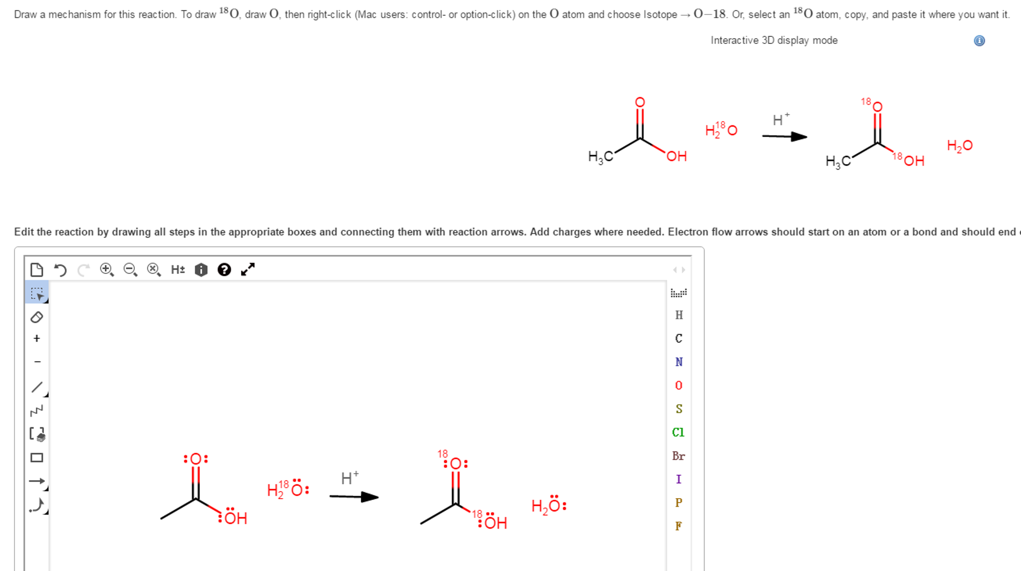 Solved Draw a mechanism for this reaction. To draw^18O. draw | Chegg.com