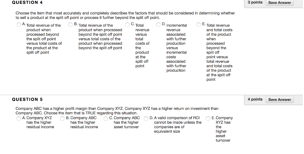 Solved QUESTION 4 3 pointsSave Answer Choose the item that | Chegg.com