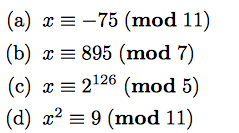 Solved In each of the following give a value for x greater | Chegg.com