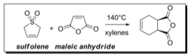 Solved O. O 140 C xylenes sulfolene maleic anhydride | Chegg.com
