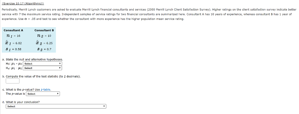 Solved Periodically, Merrill Lynch customers are asked to | Chegg.com