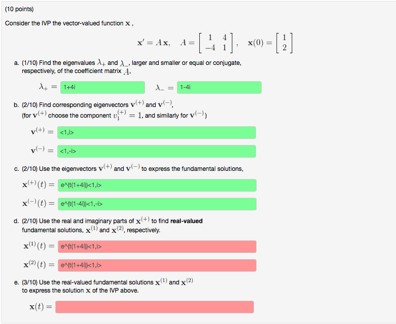 Solved Consider the IVP the vector - valued function X x' = | Chegg.com