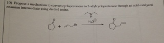 Solved Propose a mechanism to convert cyclopentanone to | Chegg.com