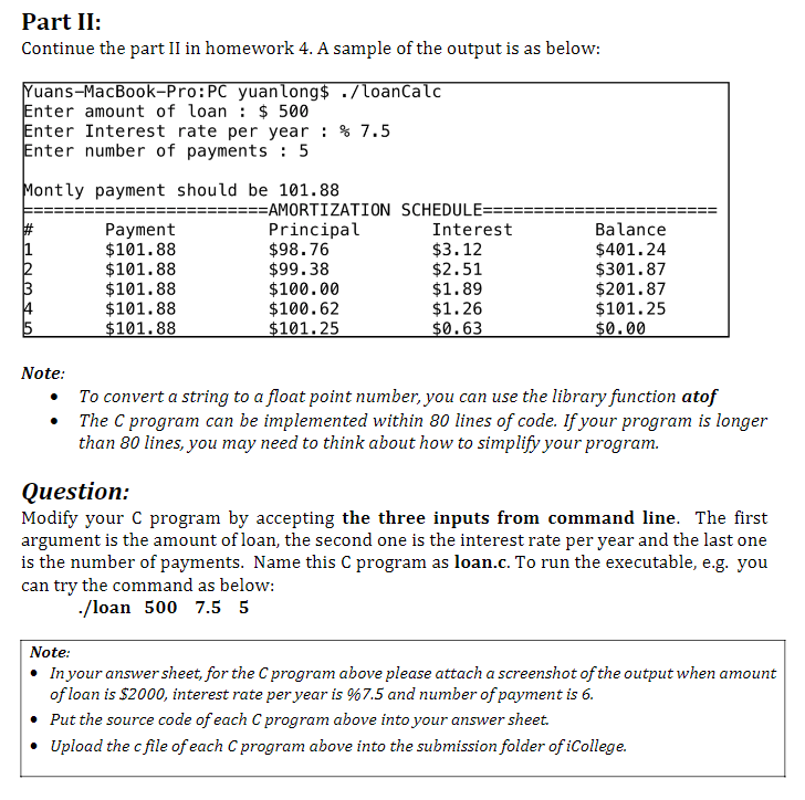 Solved Part II: Continue the part II in homework 4. A sample | Chegg.com