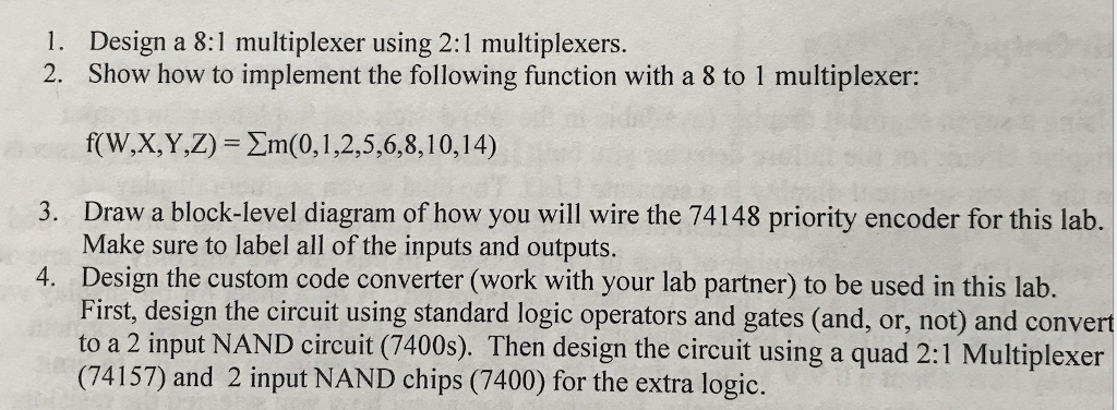 Solved Design a 8: 1 multiplexer using 2: 1 multiplexers. | Chegg.com