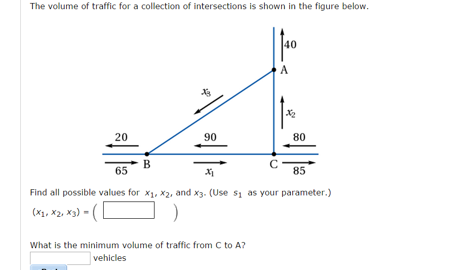 Solved The volume of traffic for a collection of | Chegg.com