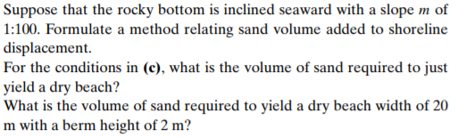 Consider a seawalled shoreline at which the offshore | Chegg.com