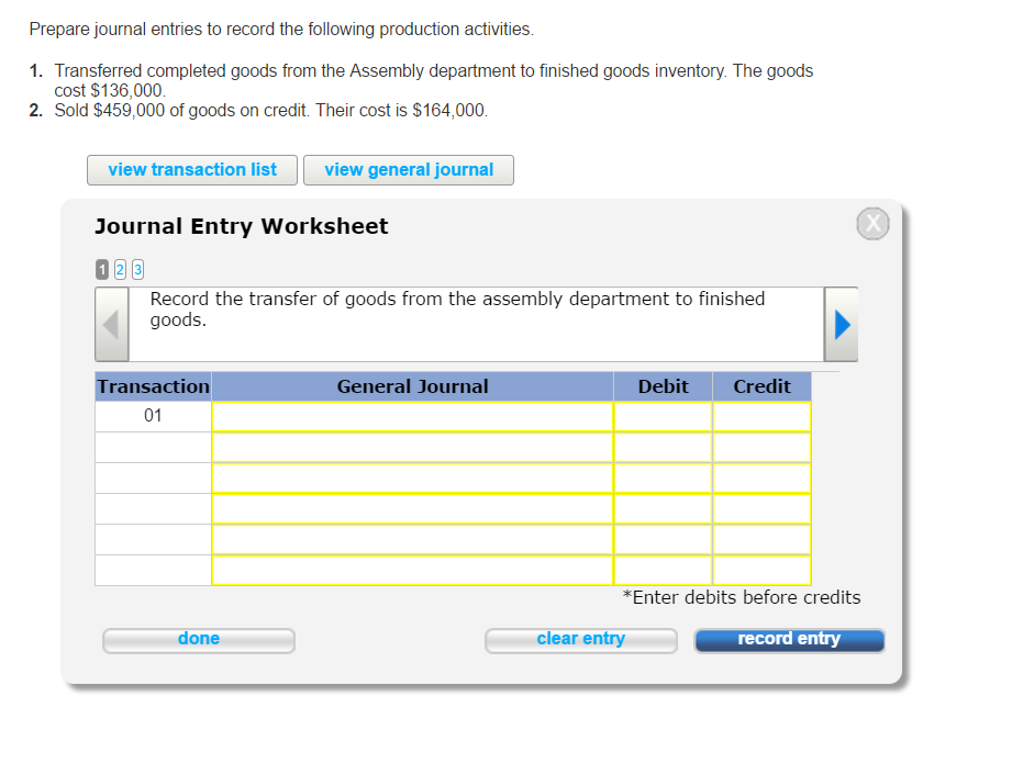 Finished Goods Inventory Journal Entry at Nathaniel Birge blog