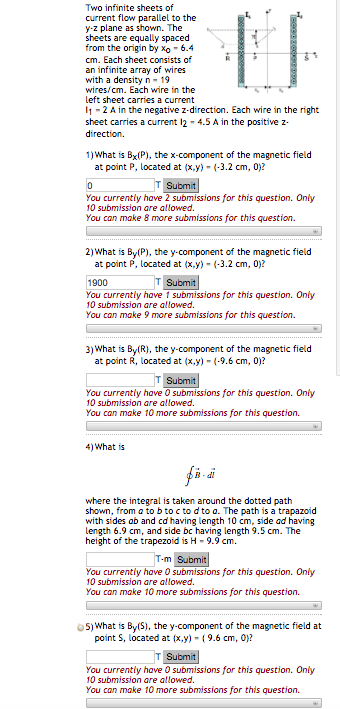 Solved Two infinite sheets of current flow parallel to the | Chegg.com
