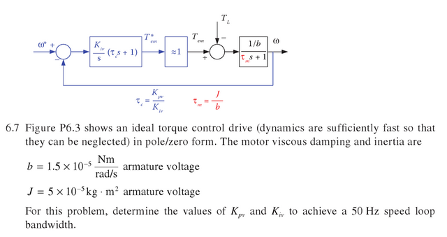 Solved Figure P6.3 shows an ideal torque control drive | Chegg.com