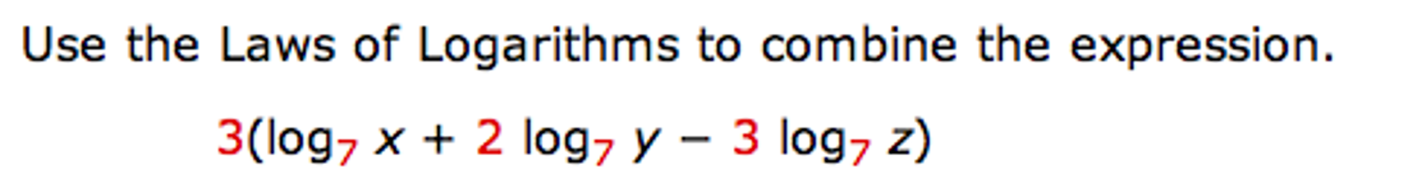 Solved Use the Laws of Logarithms to combine the expression. | Chegg.com