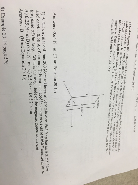 Solved In the figure, the rectangular loop is pivoted about | Chegg.com