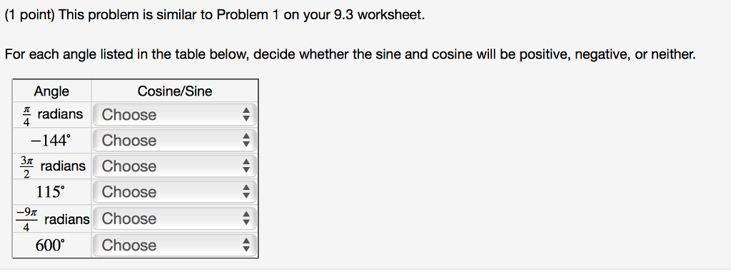 Solved (1 point) This problem is similar to Problem 1 on | Chegg.com