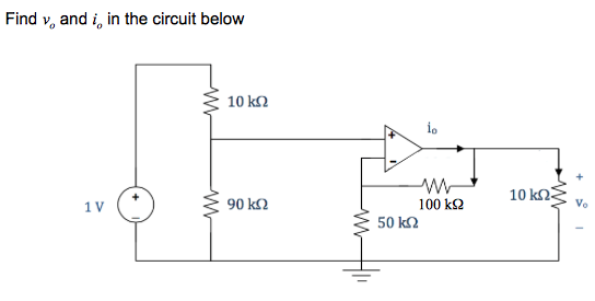 Solved Find v0 and i0 in the circuit below | Chegg.com
