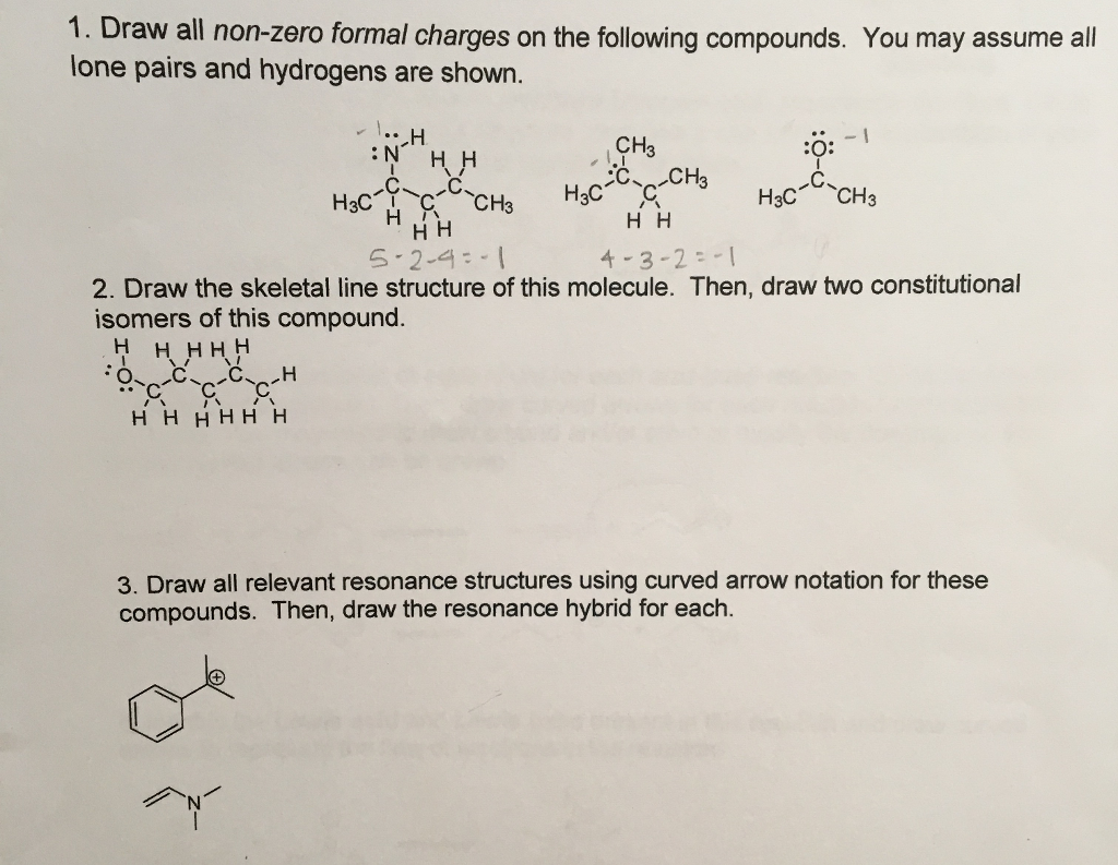 Solved Draw all non-zero formal charges on the following | Chegg.com Solved Draw all non-zero formal charges on the following | Chegg.com