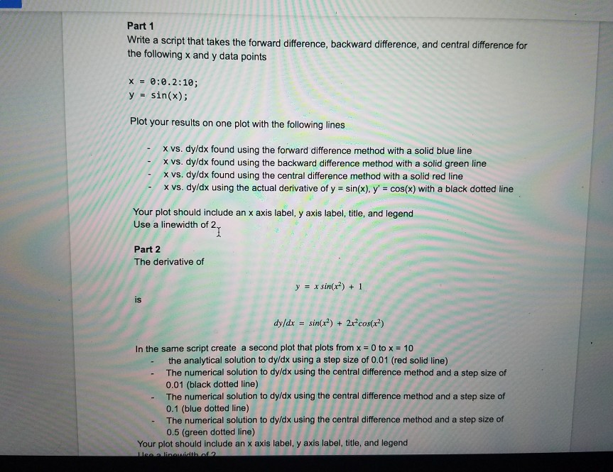Solved Part 1 Write a script that takes the forward | Chegg.com