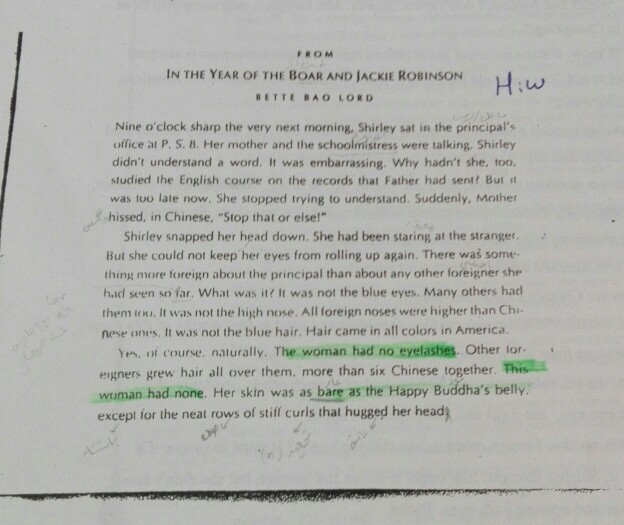 FROM IN THE YEAR OF THE BOAR AND JACKIE ROBINSON | Chegg.com