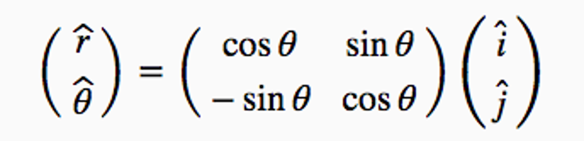Solved Reproduce the derivation: (r theta) = (cos theta | Chegg.com