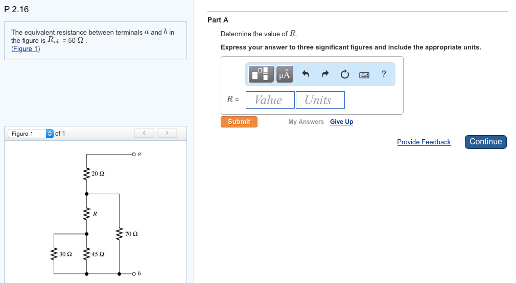 Solved The equivalent resistance between terminals a and b | Chegg.com