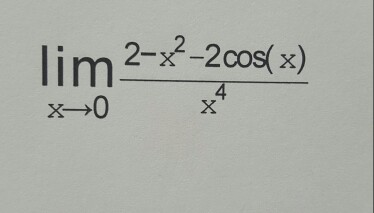 Solved 2- -2 cos(x) lim | Chegg.com