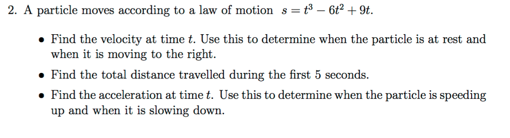 Solved A particle moves according to a law of motion s = t^3 | Chegg.com