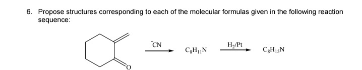 Solved 6. Propose structures corresponding to each of the | Chegg.com