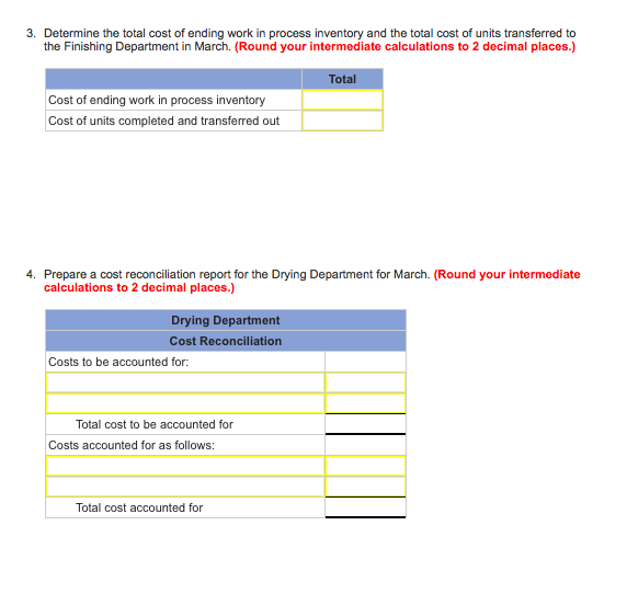 Solved 3. Determine the total cost of ending work in process | Chegg.com