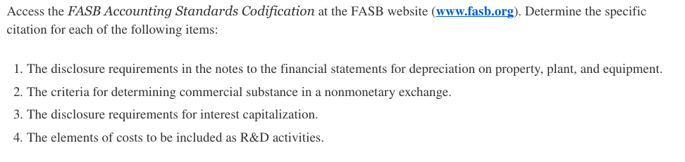 Solved Access the FASB Accounting Standards Codification at | Chegg.com