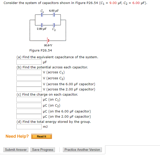 Solved Consider the system of capacitors shown in Figure | Chegg.com