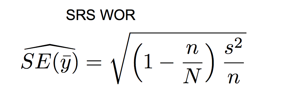 Solved a.) Which of the following SRS designs will give the | Chegg.com