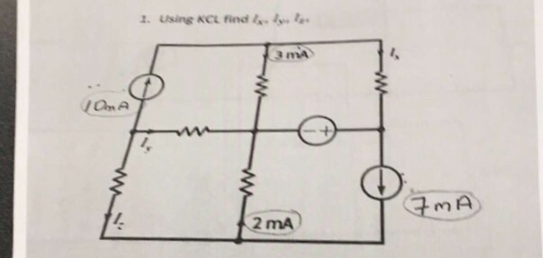 Solved Using KCL. Find I_x, I_y, I_z | Chegg.com