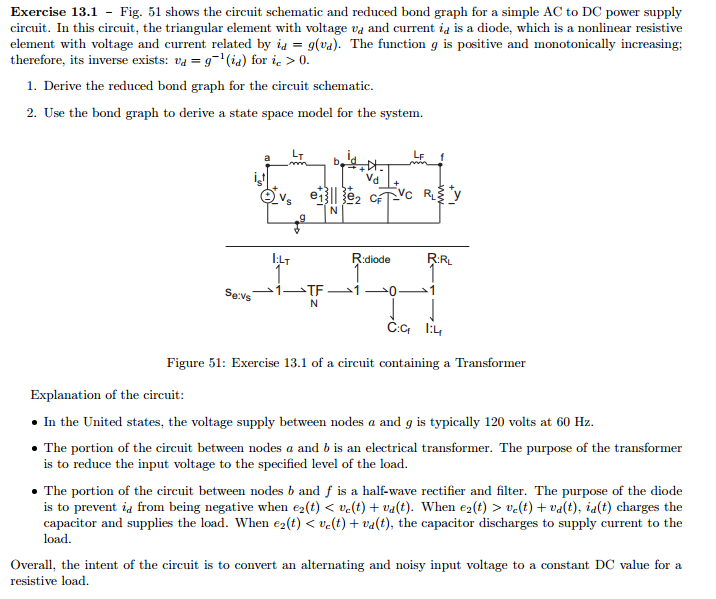 Shows the circuit schematic and reduced bond graph | Chegg.com