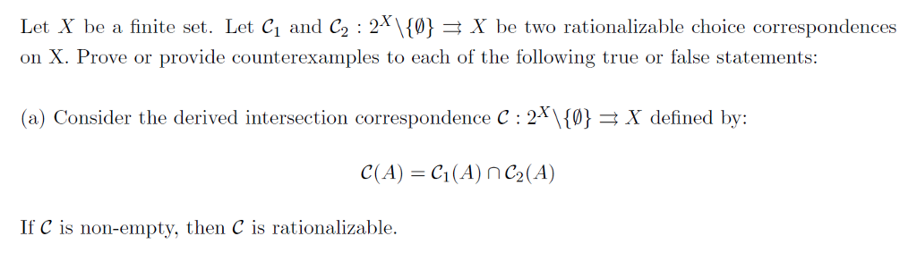 1a. Advanced Mathematical Economics. Please provide | Chegg.com