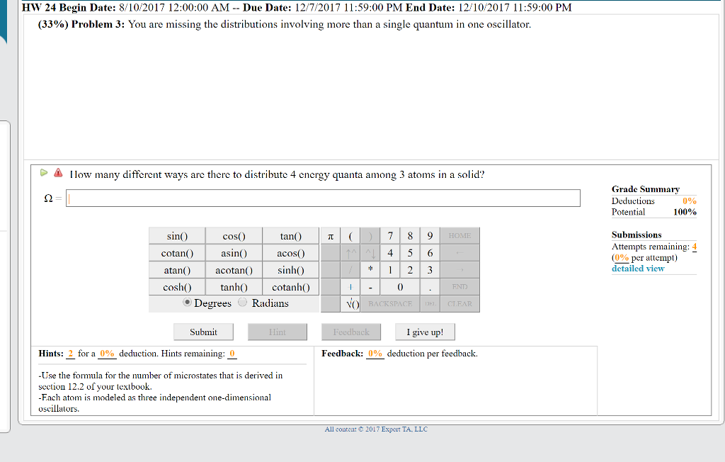 Advanced Physics Archive | December 05, 2017 | Chegg.com