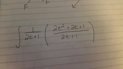 Solved Integrate this Integral 1/2t + 1 (2t^2 + 2t + | Chegg.com