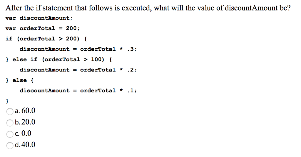 Solved After the statements that follow are executed, var | Chegg.com