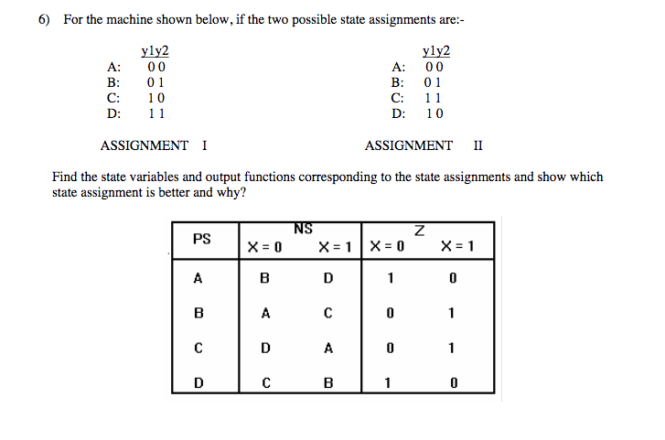 Solved 6) For the machine shown below, if the two possible | Chegg.com