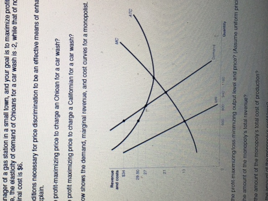 Solved What Is The Profit Maximizingloss Minimizing Output