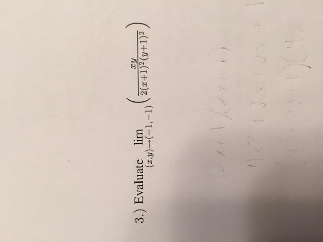 Solved Evaluate lim (x, y) rightarrows | Chegg.com