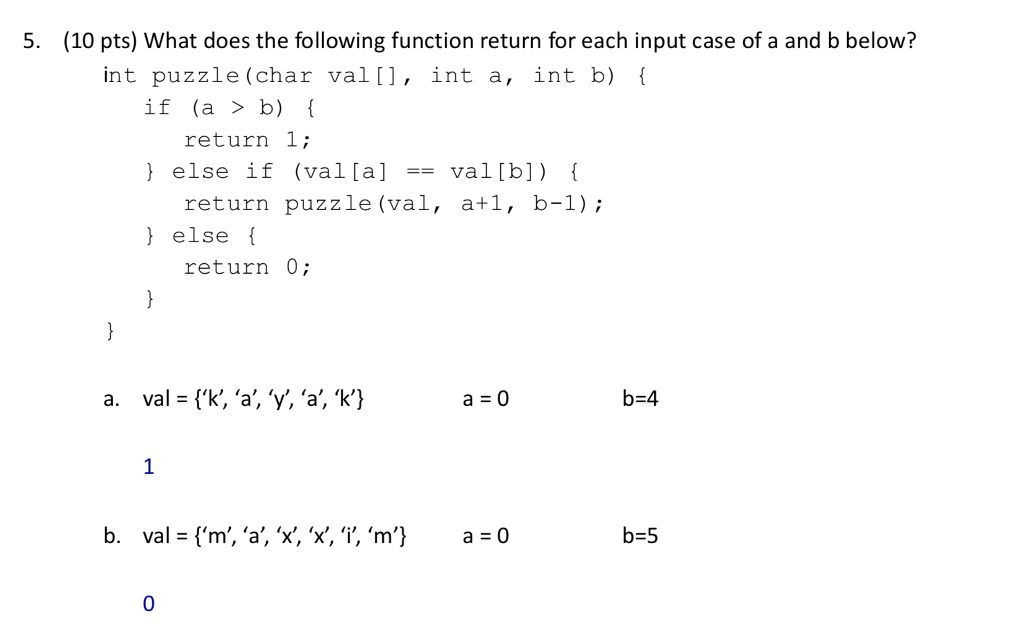Solved How do I go about finding the outputs for parts a and | Chegg.com