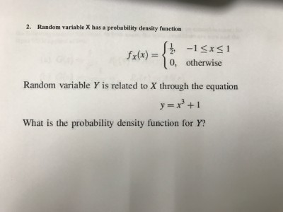 Solved Random variable X has a probability density function | Chegg.com