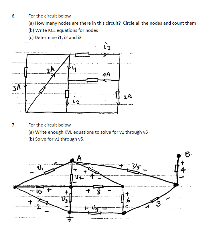 Solved For the circuit below How many nodes are there in | Chegg.com