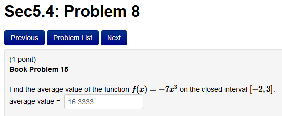 Solved Sec5.4: Problem 8 Previous Problem List Next (1 | Chegg.com