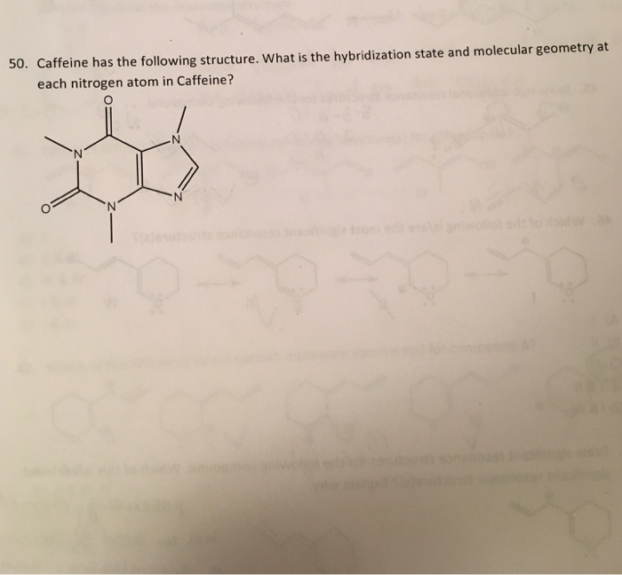 Solved Caffeine has the following structure. What is the | Chegg.com