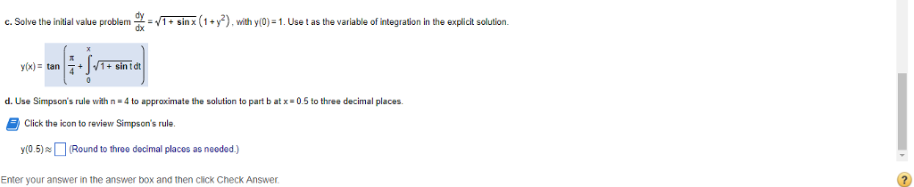 Solved Certain indefinite integrals such asx cannot be | Chegg.com
