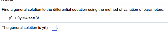 Solved Find a general solution to the differential equation | Chegg.com Solved Find a general solution to the differential equation | Chegg.com