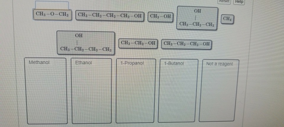 Solved Reserj Help ?? H2-CH2 OH CH OH CH4 CH3-CH2-CH3 ?? ??? | Chegg.com