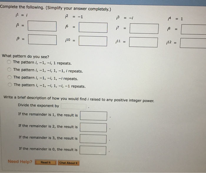 Solved Complete the following. (Simplify your answer | Chegg.com