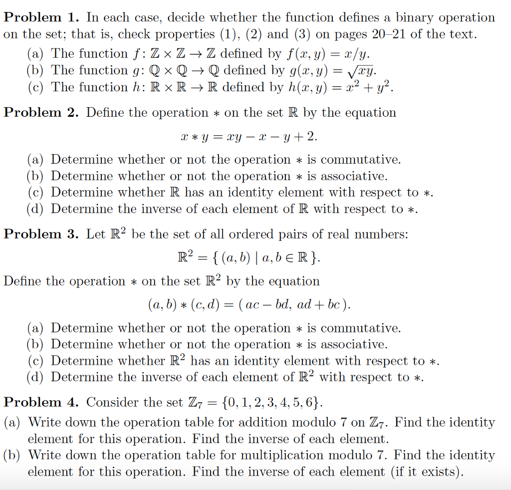Solved Problem 1 In Each Case Decide Whether The Function 